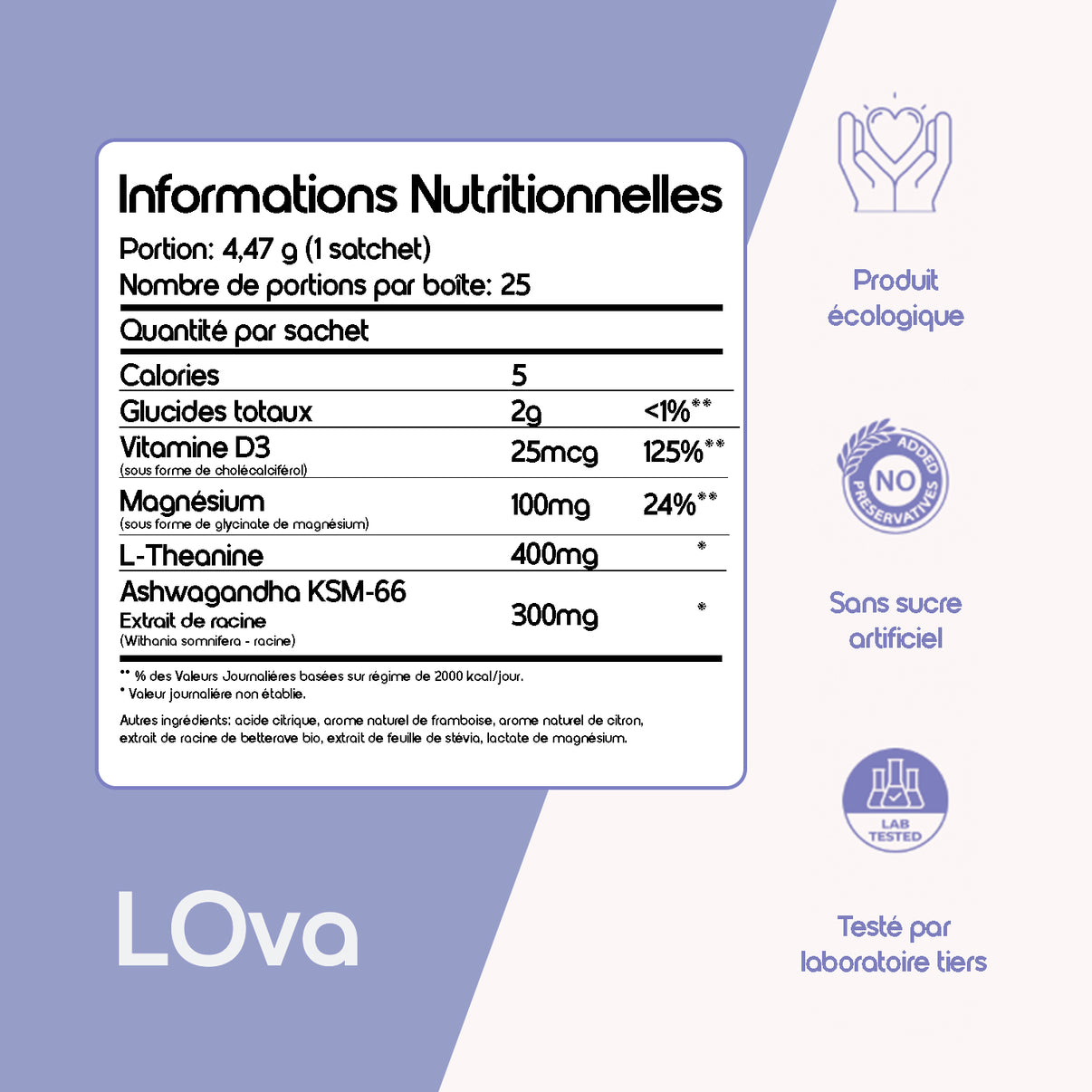 PureCalm - Boisson relaxante naturelle – Lova